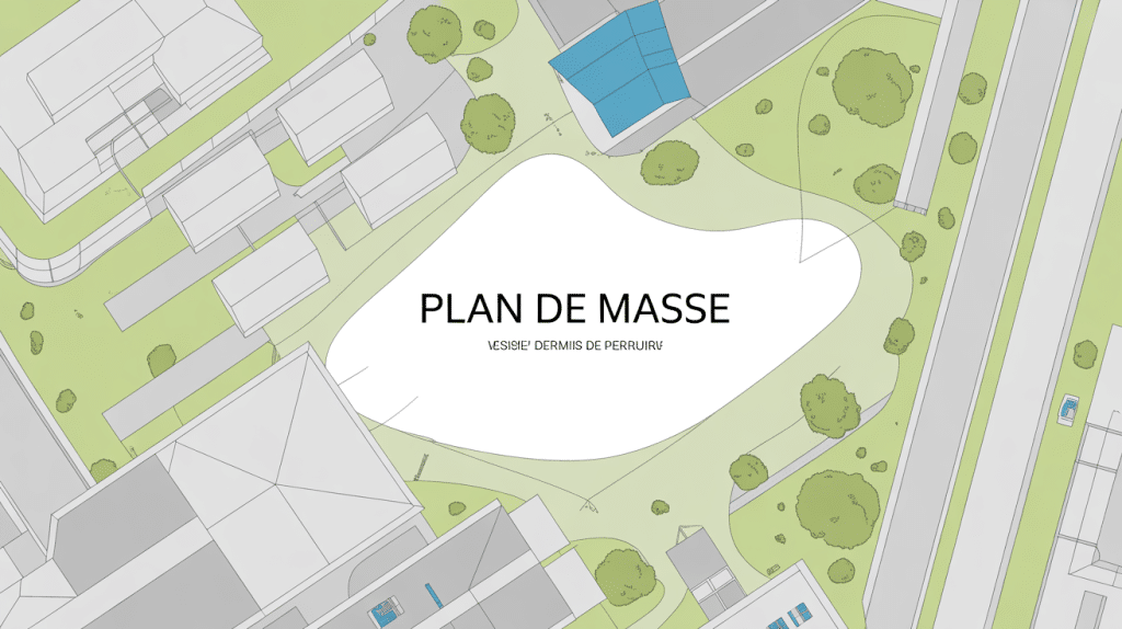 Exemple De Plan De Masse Clair Et Prêt Pour Votre Permis De Construire